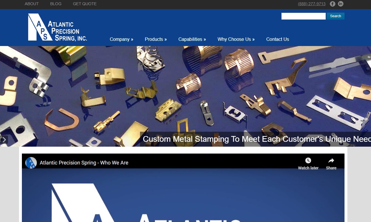 Atlantic Precision Spring | Metal Stamping